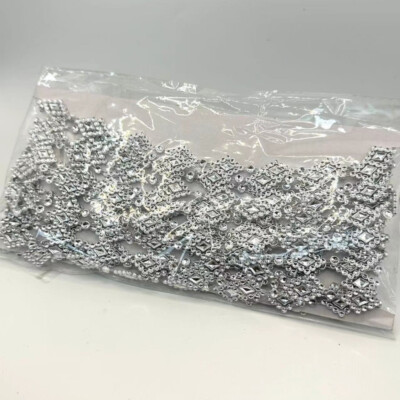 9Meters Plastic Faux Diamond Trim Ribbon Edging for DIY Clothing Sewing ...