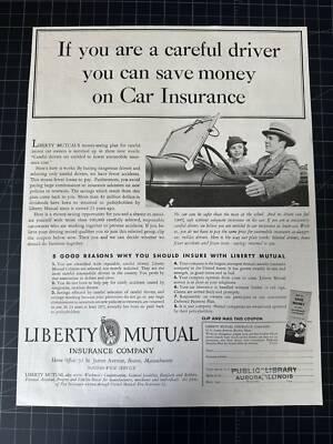 Vintage 1936 Liberty Mutual Insurance Print Ad | eBay