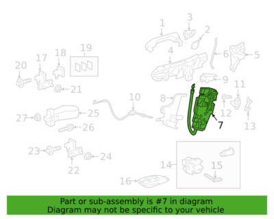 Mercedes Benz GLA 45 AMG GLA 35 AMG 2021-2024 Right Lock Assembly ...