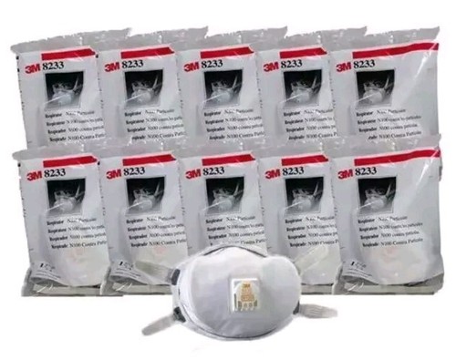 10- 3M 8233 N100 Particulate Respirator Protection Masks With ...