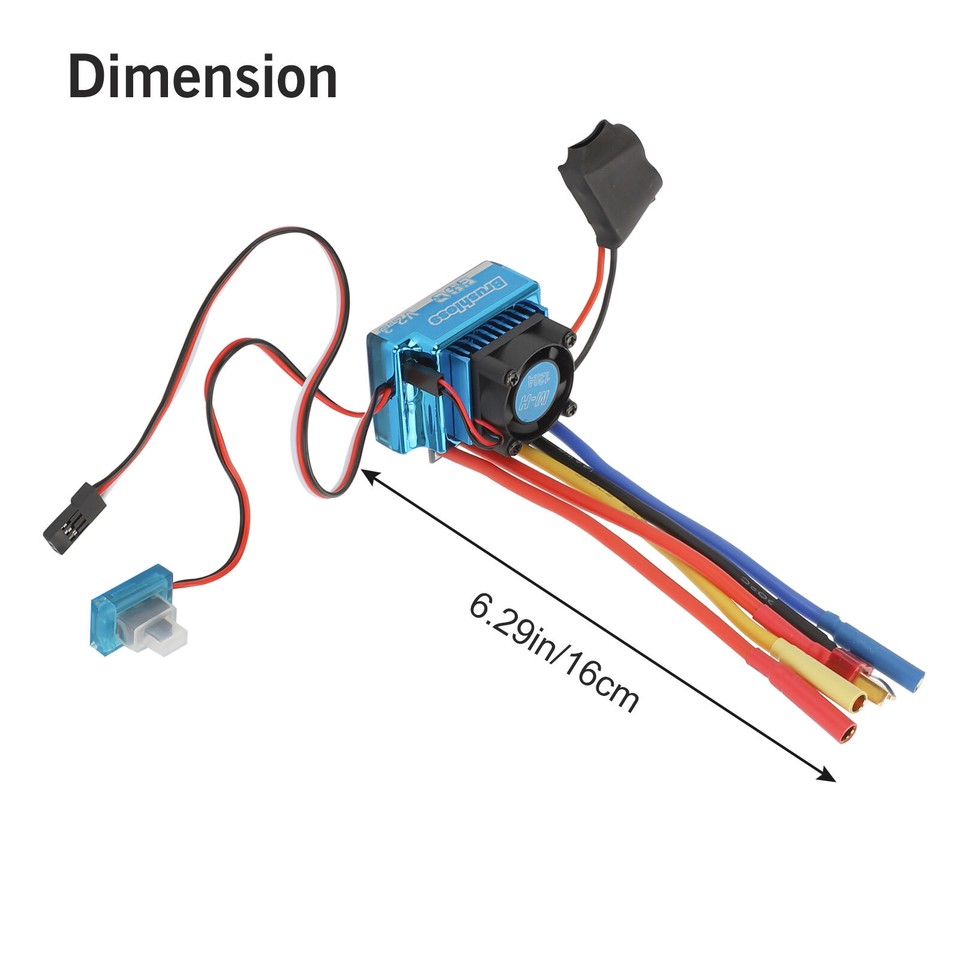 120A ESC Set Electric Speed Controller Brushless Accessories for 1/8 1/ ...