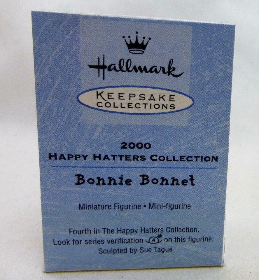 Hallmark Merry Miniatures Bonnie Bonnet Easter Basket 4th Happy Hatters ...