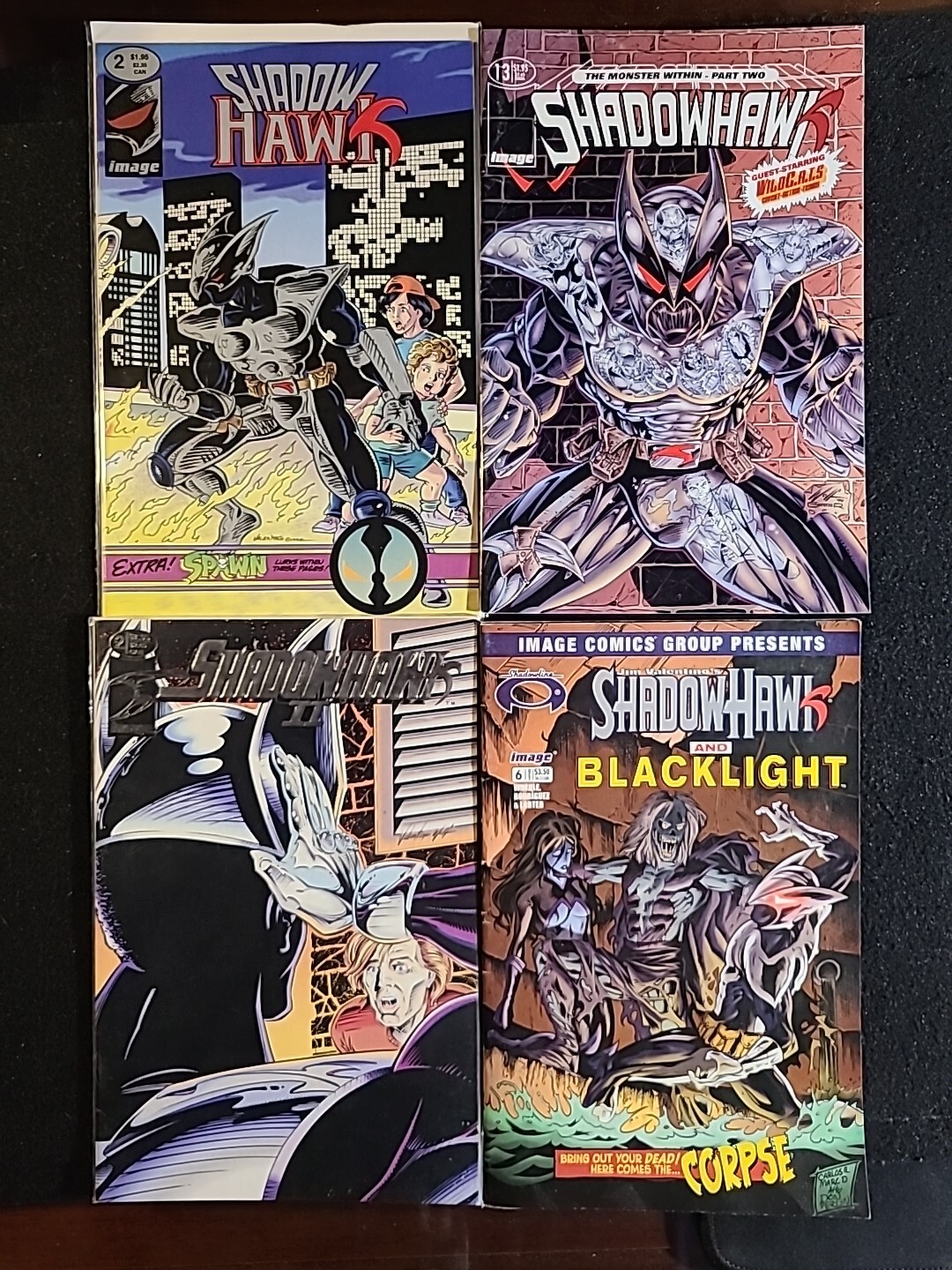 Lot Of 4 ShadowHawk #2, 13 Shadowhakw II #2 Vol 2. #6 1992 1993 1994 2005 Image | eBay