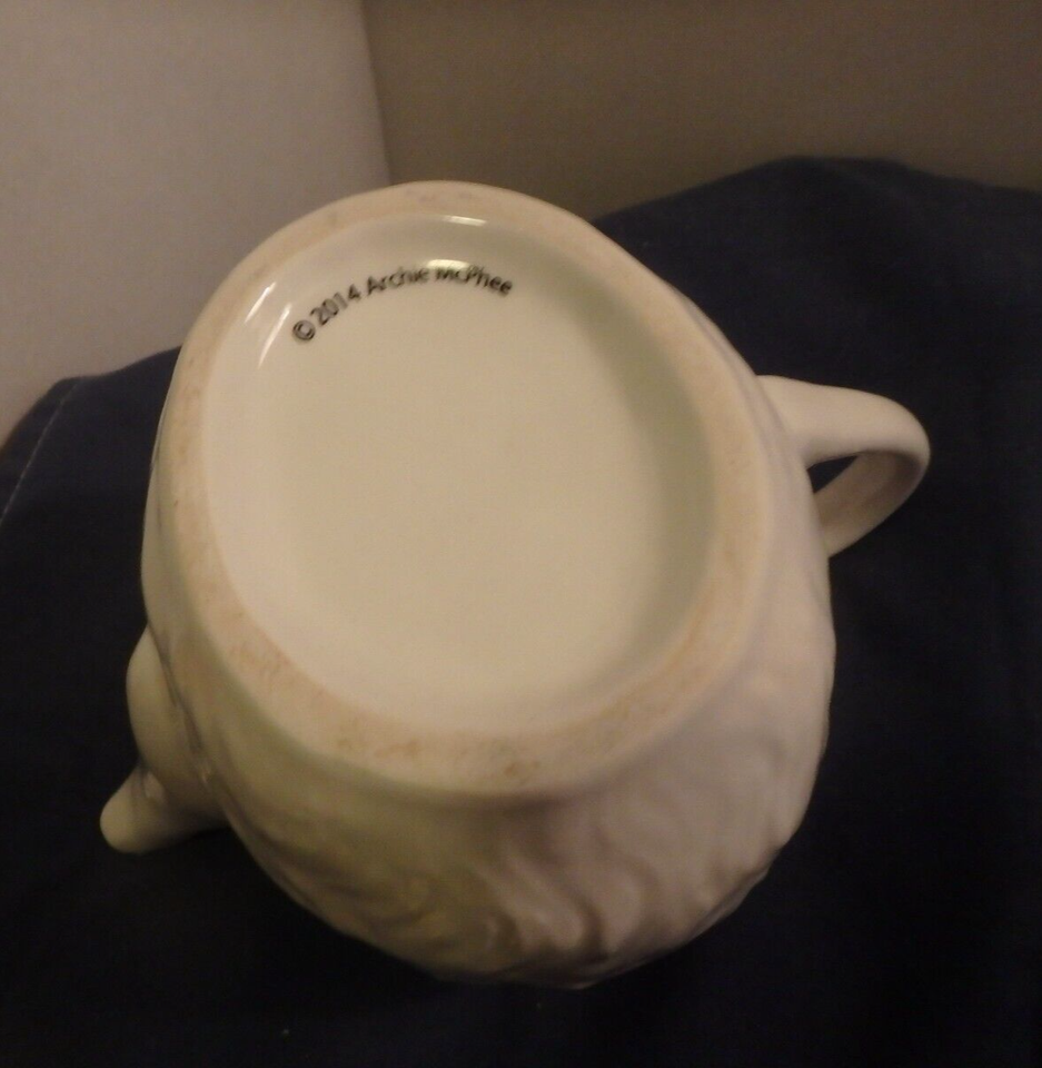 Cat Sugar Skull Tea Pot, 2014 Archie McPhee Ceramic Day of Dead Purple ...