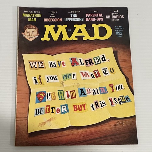 Mad Magazine No 191 June 1977 US / American Edition Vintage Collectible ...