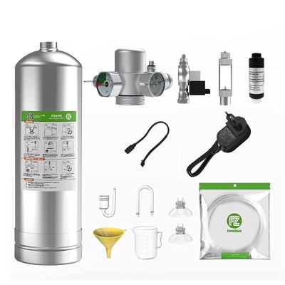 Fzone 2.5L Aquarium CO2 Generator System Carbon Dioxide Reactor Kit w ...