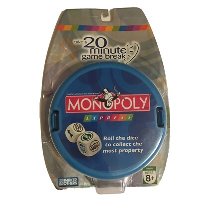 NEW SEALED-Monopoly Express Dice Game Ages 8 and Up 2 to 4 Players ...