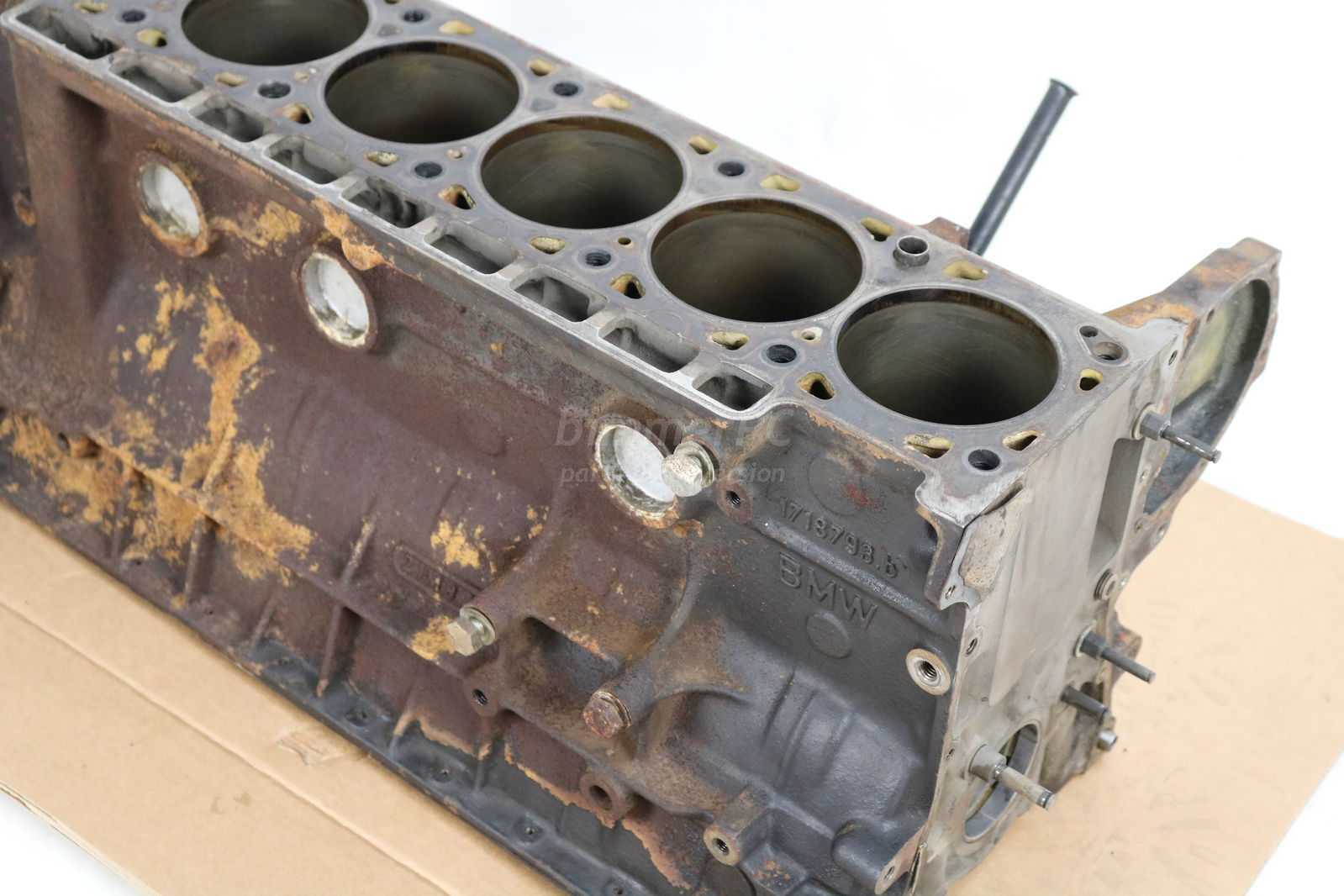 BMW M30 B35 Inline 6 Cylinder Engine Bare Motor Block E34 E32 E24 1987 ...