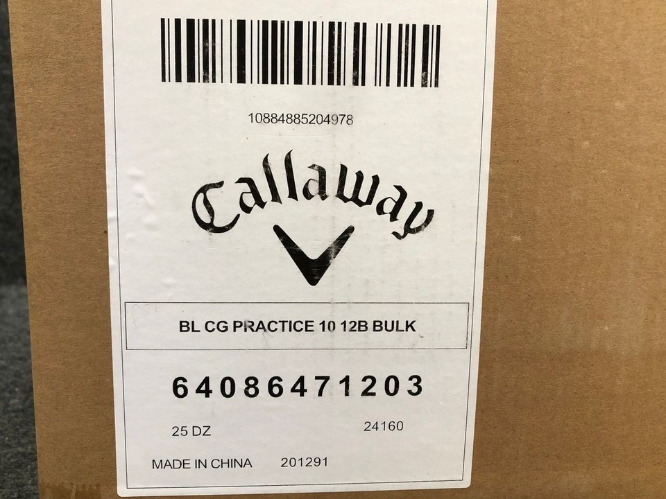 CALLAWAY Range Practice Golf Balls, White 10 12B Bulk Case of 300* | eBay