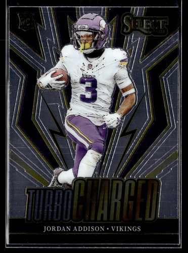 2023 Panini Select #TUR-JAD Jordan Addison Turbocharged Rookie RC ...