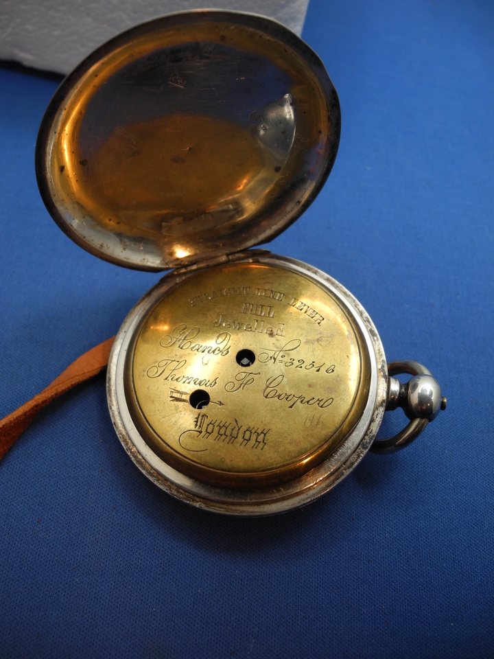 Thomas F. Cooper- London Pocket WatchW/HAND PAINTED PORCELIN DIAL.1850 ...