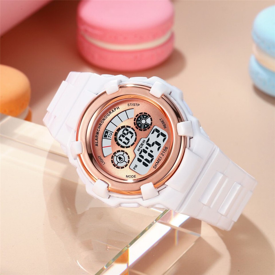 SKMEI Women Sport Watch Boys Girls Digital Watches Countdown LED ...