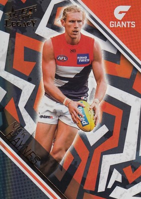 Select 2018 AFL Holographic Parallel Card NICK HAYNES GWS Giants 70/350 ...