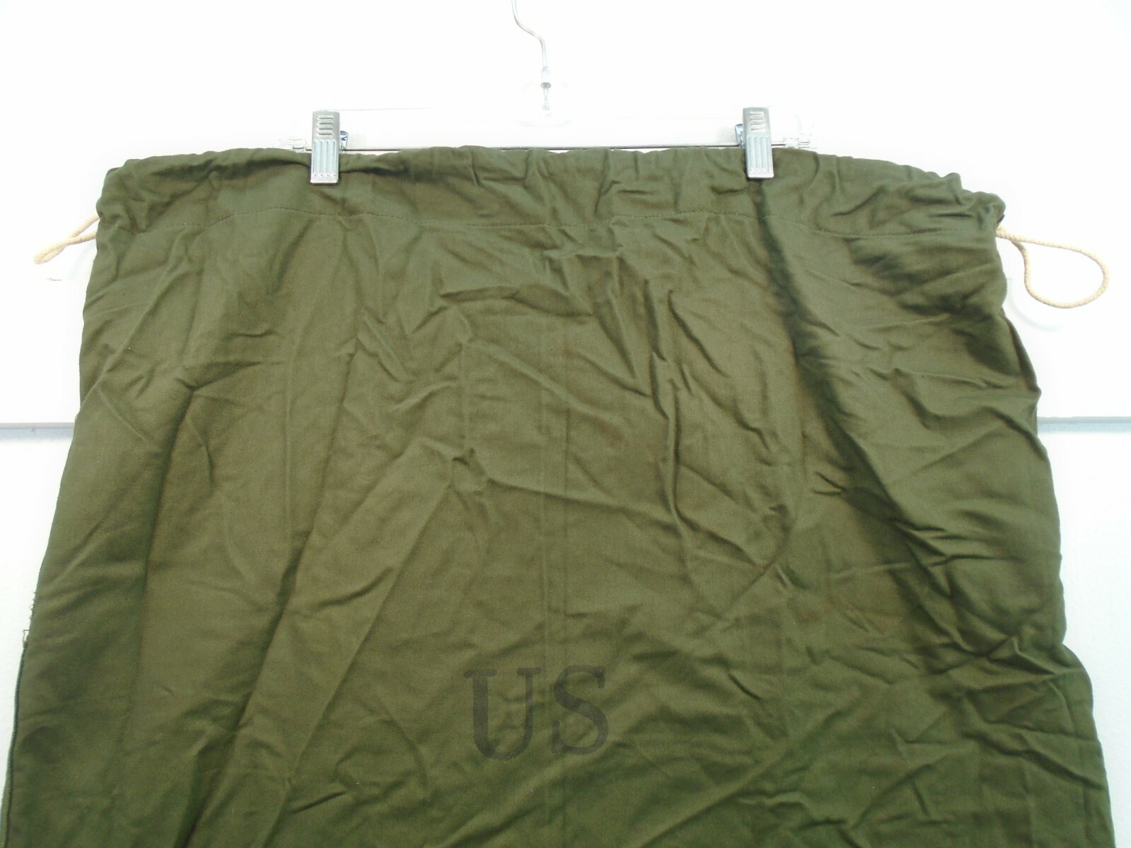 USGI US Military Cotton Laundry Barracks Bag OD Green OG-107 1983 4-J ...