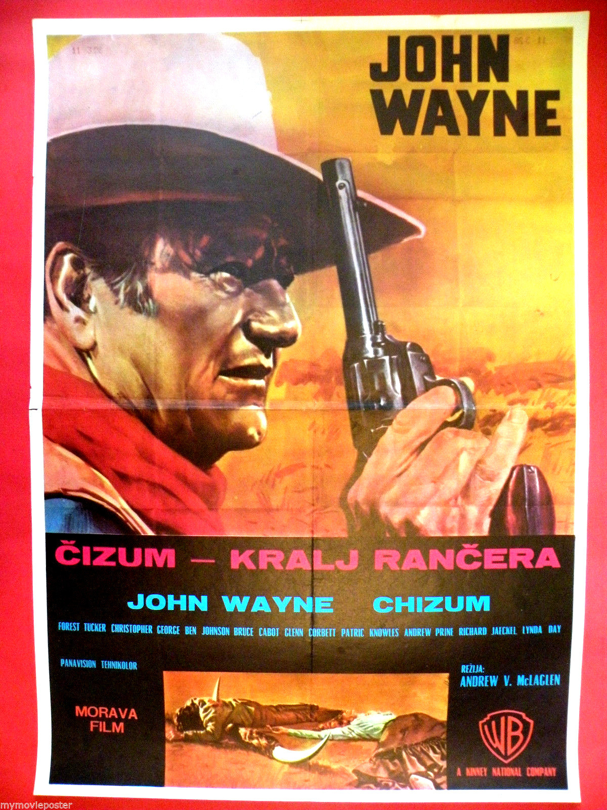 CHISUM 1970 JOHN WAYNE ANDREW MCLAGLEN RARE EXYU MOVIE POSTER | eBay