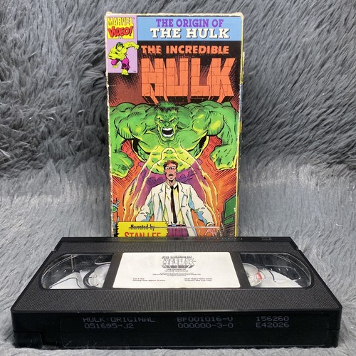 The Incredible Hulk Origins Of Hulk Vol 3 Marvel Stan Lee VHS Marvel ...