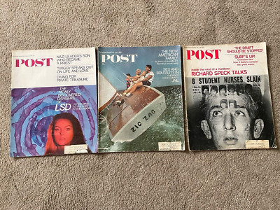 Lot of 3 SATURDAY EVENING POST Magazines, 1967, July, August | eBay