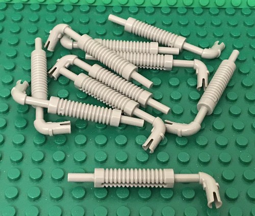 Lego 10 Light bluish gray car / Truck exhaust pipe With Technic Pin And ...