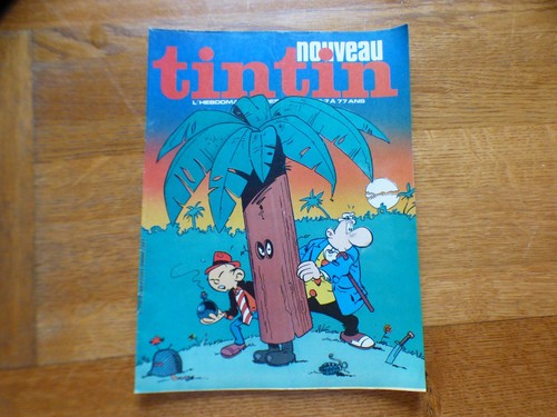 NOUVEAU TINTIN n° 115 COVER GREG +PUB TRAIN LIMA + PUB SUPER JAIMIE ET ...