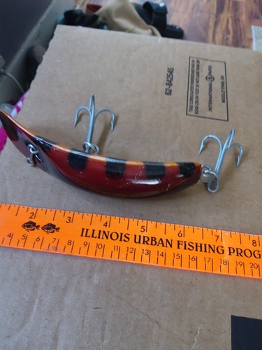 Orange/black Fishing Lure Helin’s Flatfish T60 | eBay