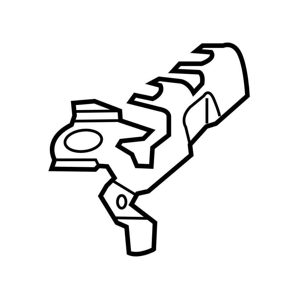 Genuine OEM Front Right Brake Hydraulic Line Bracket For BMW ...