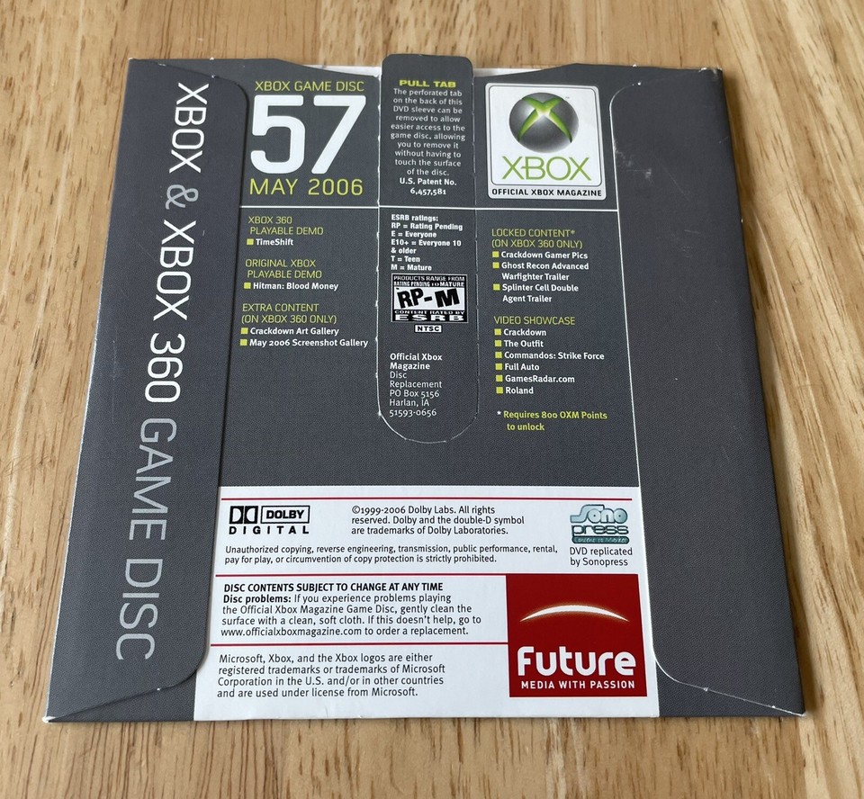 Official Xbox Magazine Demo Disc #57 - May 2006 - Used | eBay