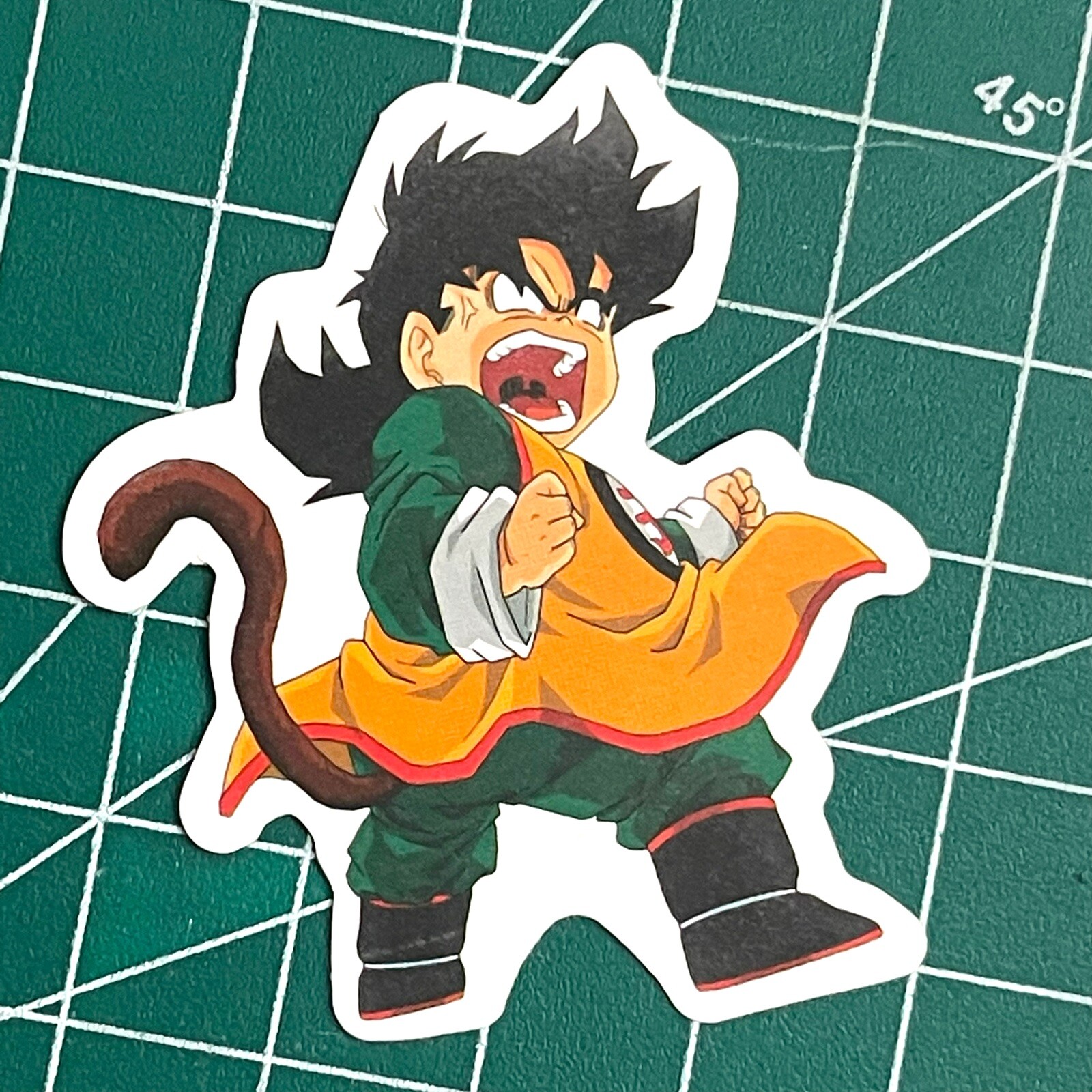 Kid Gohan With Tail