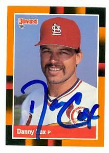 Danny Cox autographed baseball card (Cardinals) 1988 Donruss #75 ...