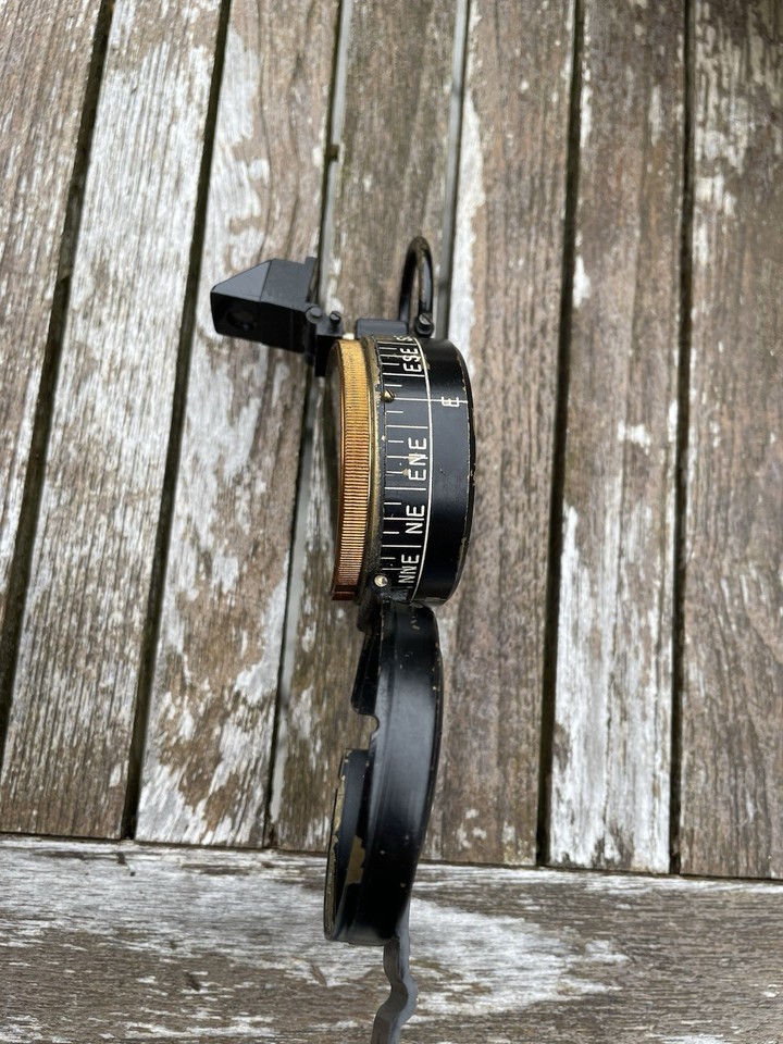 WW2 Marching Compass Prismatic Compass With Leather Case | eBay UK