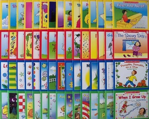 60 Scholastic Easy Leveled Readers Phonics Early Guided Reading Lot (15 ...