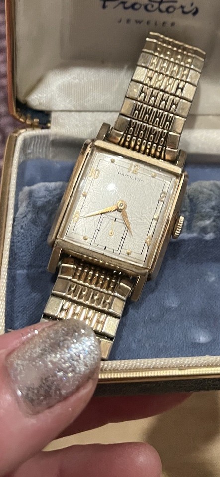 WWII Lot: HAMILTON Pocket Watch, Badges,Pilot Manuals, Head Gear, Pins ...