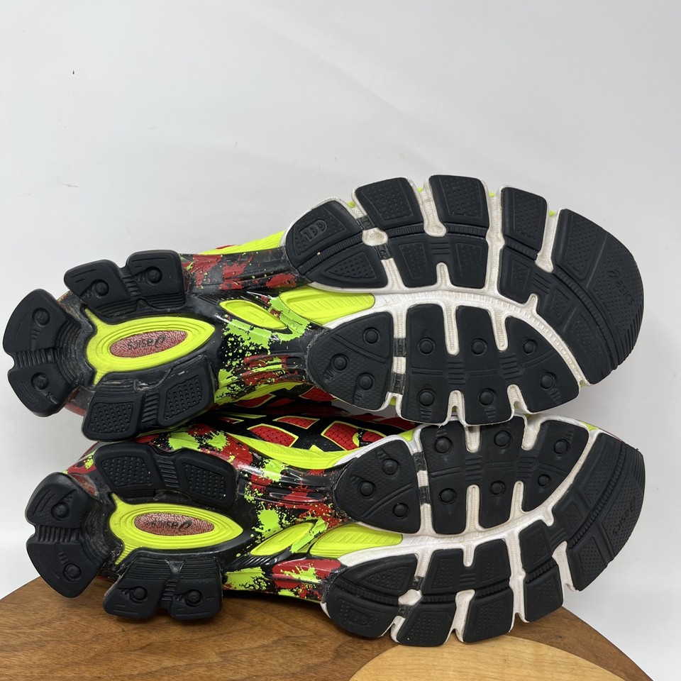 Asics Gel Sendai 2 High Risk Red Yellow Black Running Shoes Men’s US 14 ...