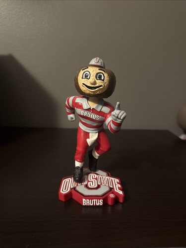 BRUTUS the BUCKEYE Ohio State Buckeyes “Logo Base” Mascot Nodder ...
