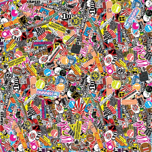 JDM sticker bombing sheet 300x300mm sticker bomb | eBay