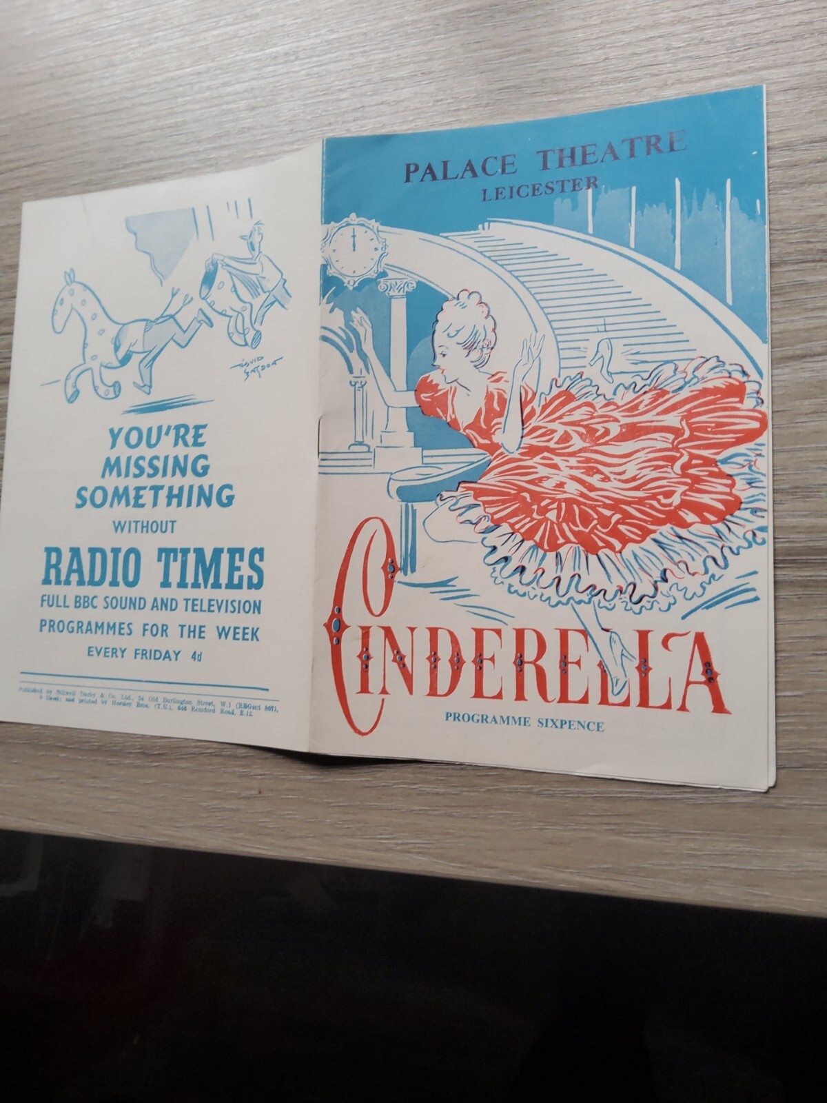SIGNED PANTOMIME THEATRE PROGRAMME,LEICESTER PALACE,1950S,FREDDIE SALES ...