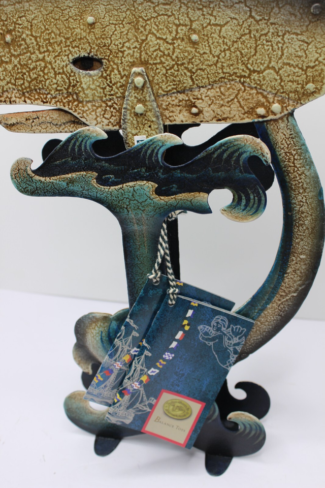 Authentic Models Balance Toy Rocking Whale Kinetic AM Metal 20 inch ...
