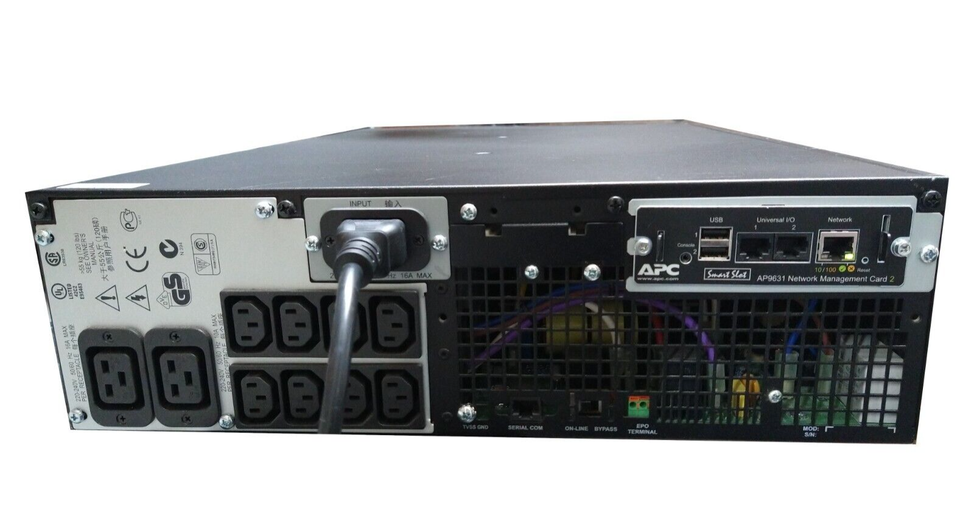 APC Smart-UPS 3000VA 230V SURTD3000XLI 8x C13 2x C19 & AP9631 Good ...