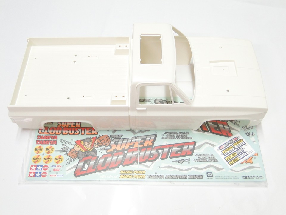 NEW TAMIYA SUPER CLODBUSTER CLOD BUSTER BODY PLASTIC SET WHITE TC3W ...