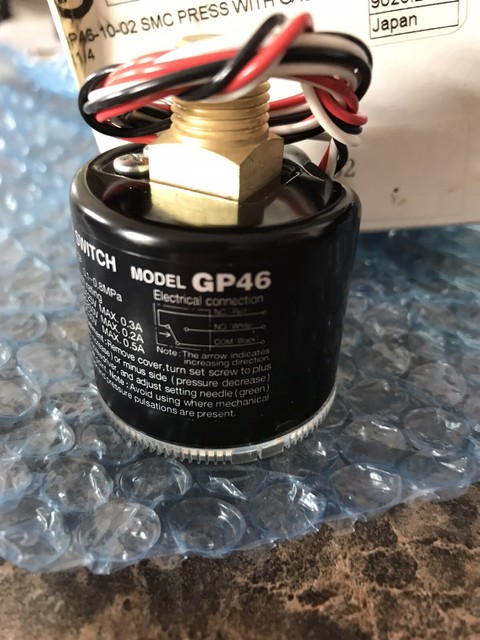 SMC Pressure Gauge With Switch Model GP46 for sale online | eBay