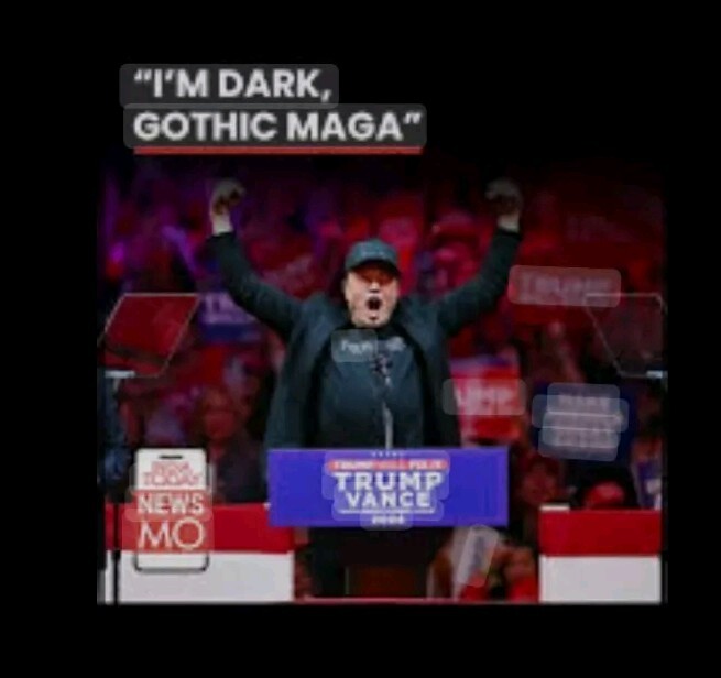 Donald Trump Ultra Dark Gothic MAGA Cali-Fame USA MADE Hat DOGE Elon ...