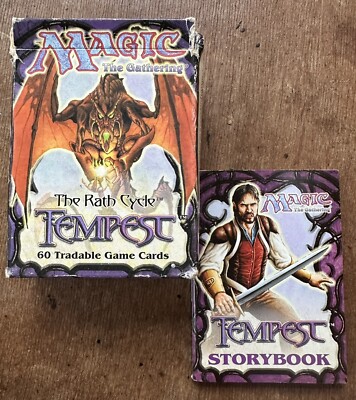 MtG Magic the Gathering EMPTY TEMPEST STARTER SET DECK BOX With ...