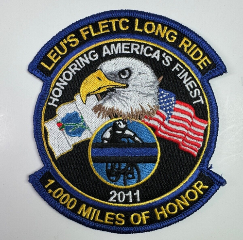 FLETC 2011 Leu's Long Ride 1,000 Miles of Home Police Patch | eBay