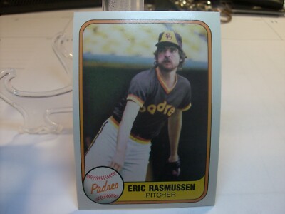 1981 Fleer Baseball #497 - Eric Rasmussen - San Diego Padres (99251) | eBay