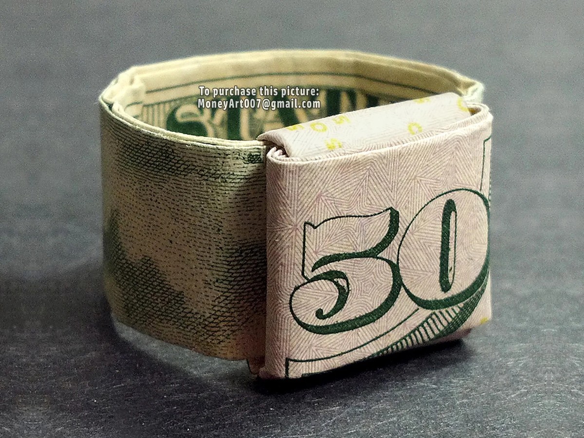 Origami Ring From Money Dollar Bill Origami Ring: Easy 10 Steps | The