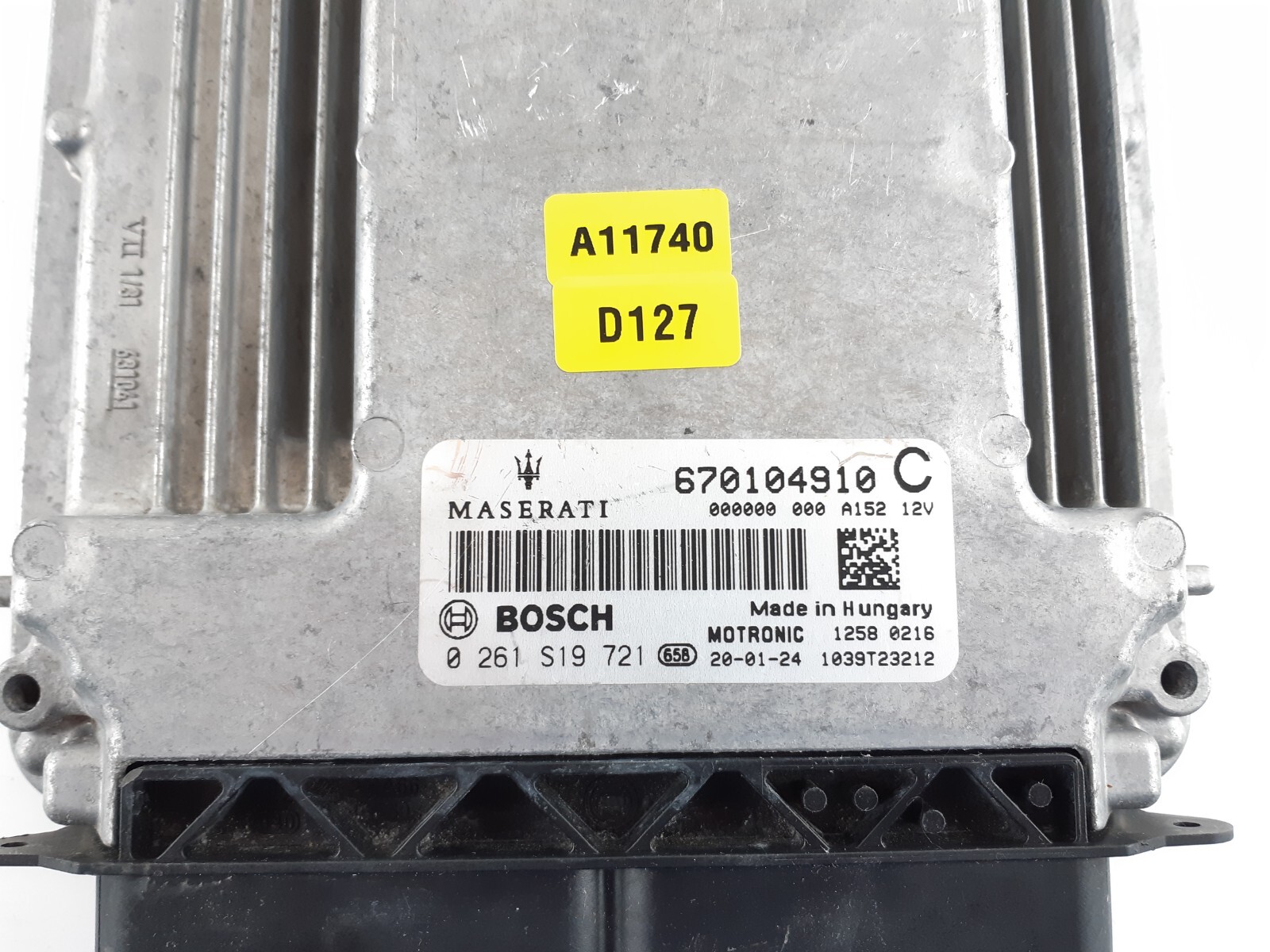 MASERATI LEVANTE ECU ENGINE CONTROL UNIT 670104910 / 0261S19721 ...