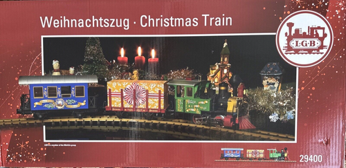 Lehmann LGB G Scale Weihnachtszug Christmas Train Set Engine & 2 Cars ...