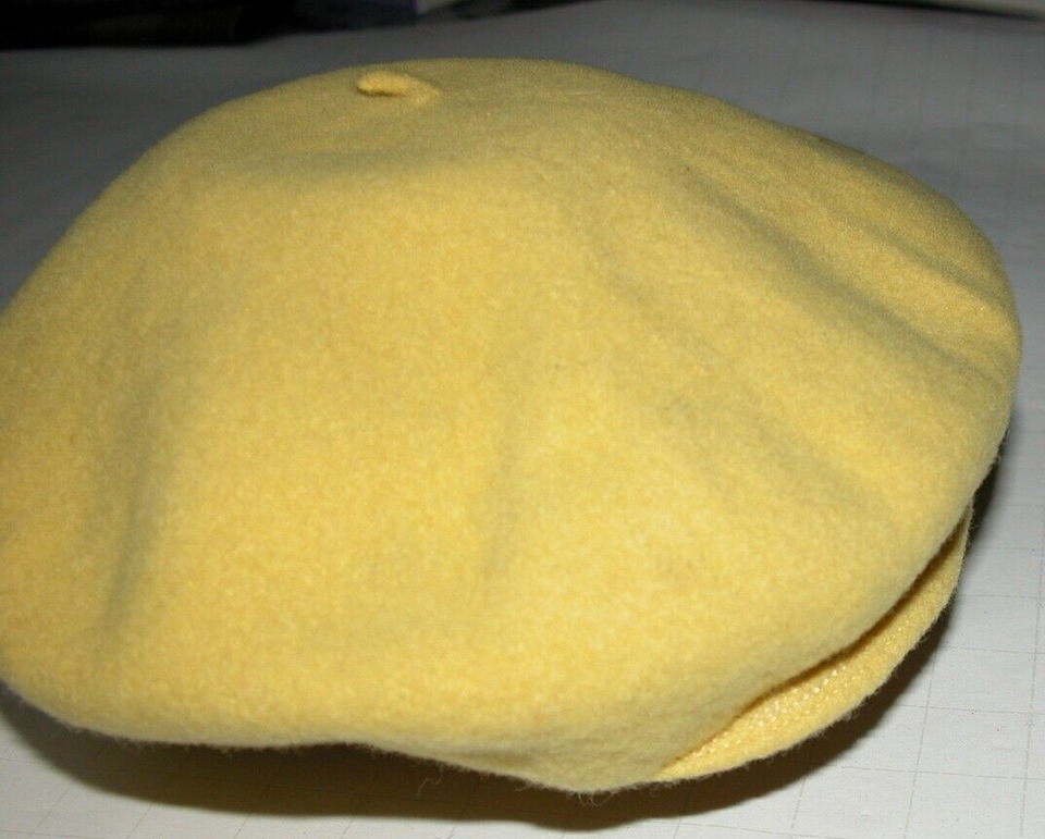 Rare Vintage Kangol Beret Capette in mustard yellow | eBay UK