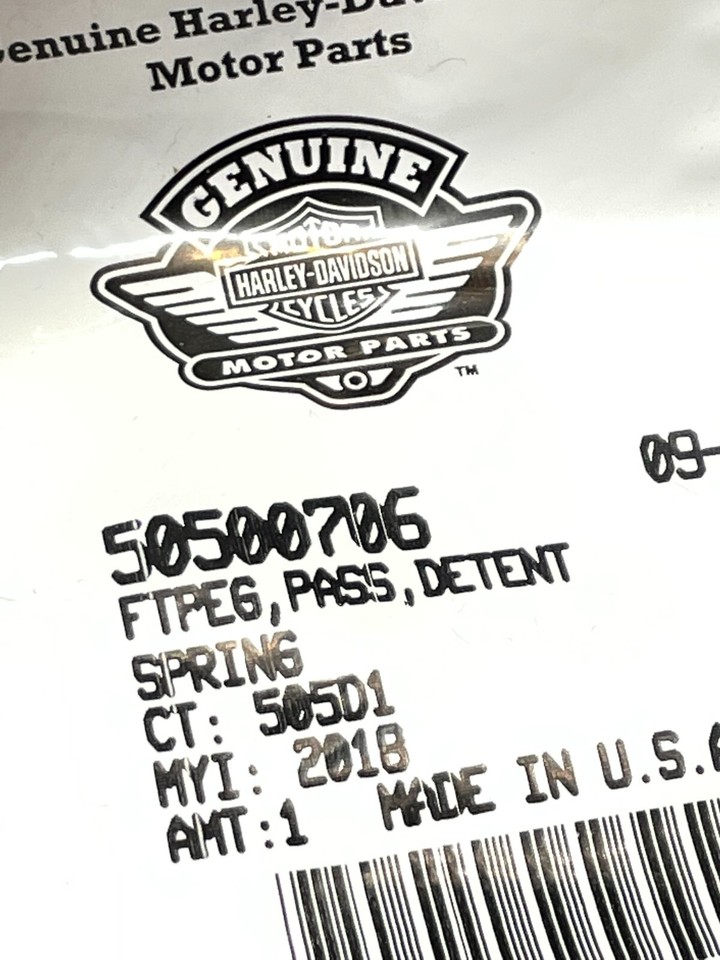 OEM HARLEY-DAVIDSON SOFTAIL DETENT FOOTPEG SPRING 50500706 .. FAST ...