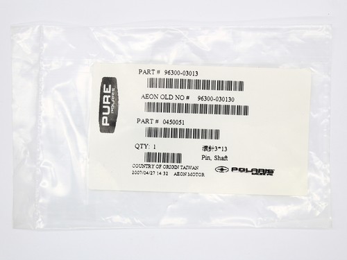 Polaris Shaft Pin Part Number - 0450051 | eBay