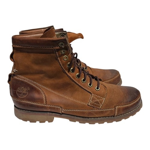 Timberland 6” Moc Toe Leather Boots Men’s 10.5 – Brown Lace-Up Workwear ...